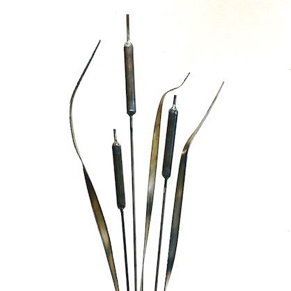 Bulrushes Sculpture - Soul Metal
